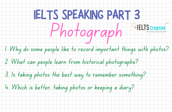 IELTS Speaking Part 3 – PHOTOGRAPH (từ vựng + ý tưởng) - ENGLISH Ms Ly